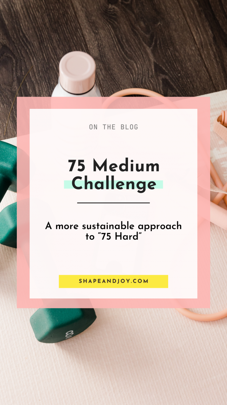 75 Medium Challenge: 5 Daily Habits + FREE Printable Tracker! - Shape & Joy