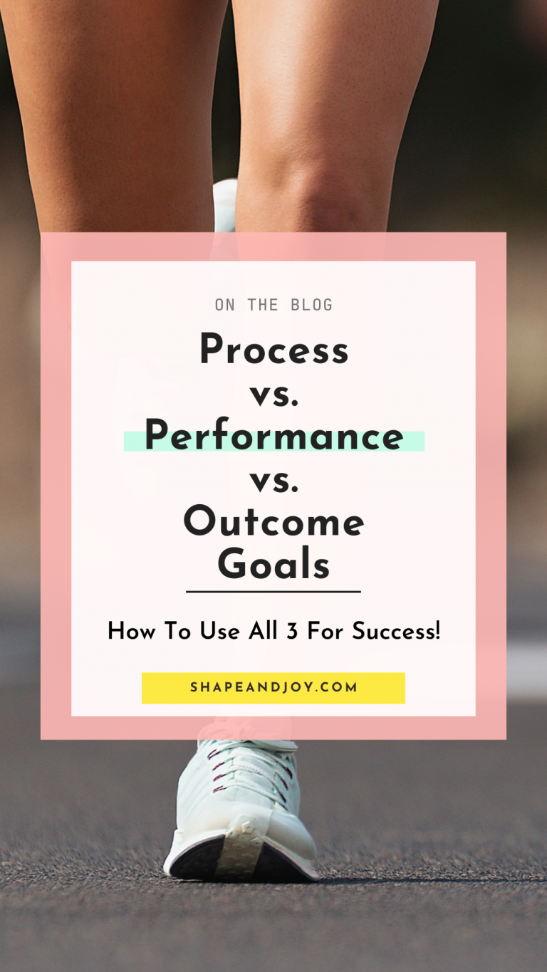 Types of Goals: Outcome, Performance, and Process Goals - Shape & Joy
