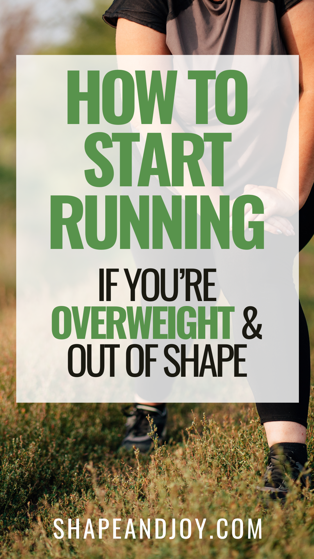 How to Start Running When Overweight: A Guide for Beginners - Shape & Joy