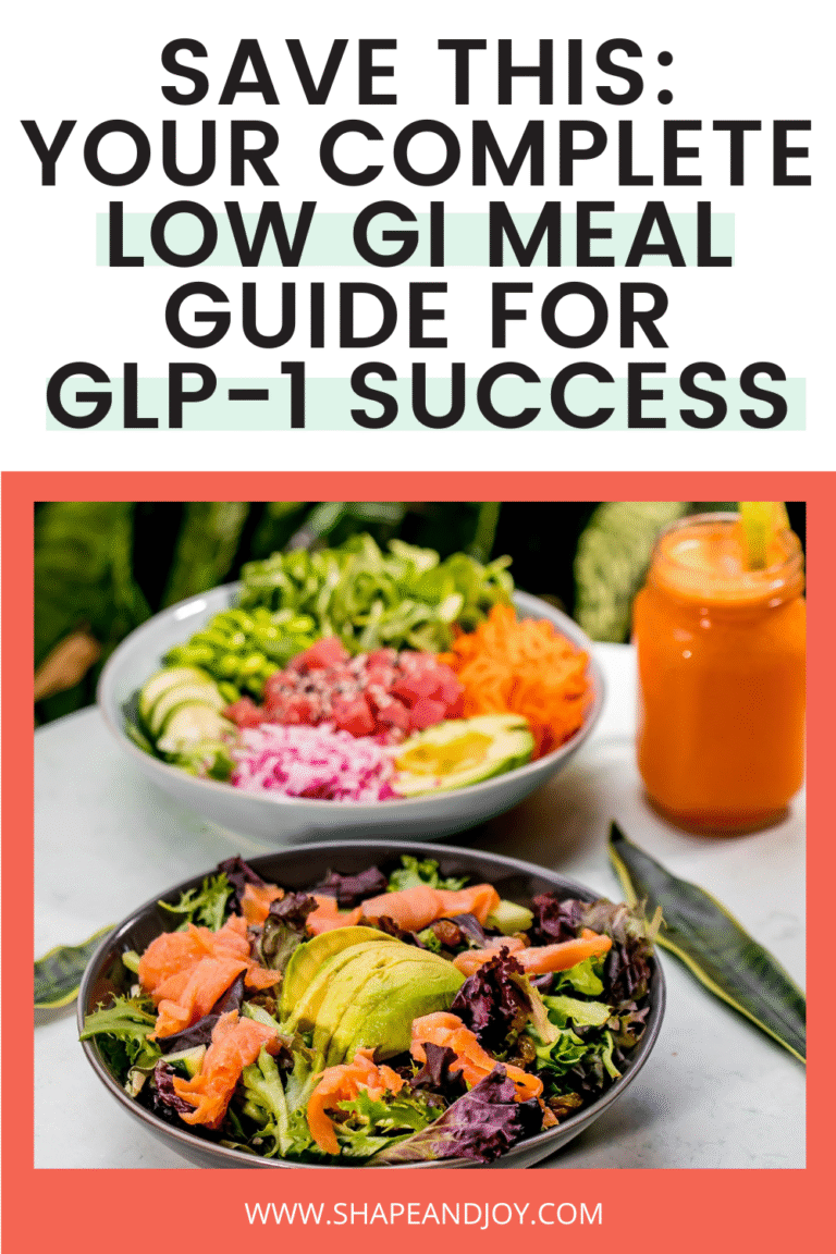 The Ultimate GLP-1 Low GI Food Guide: Stay Full, Energised, and Side ...