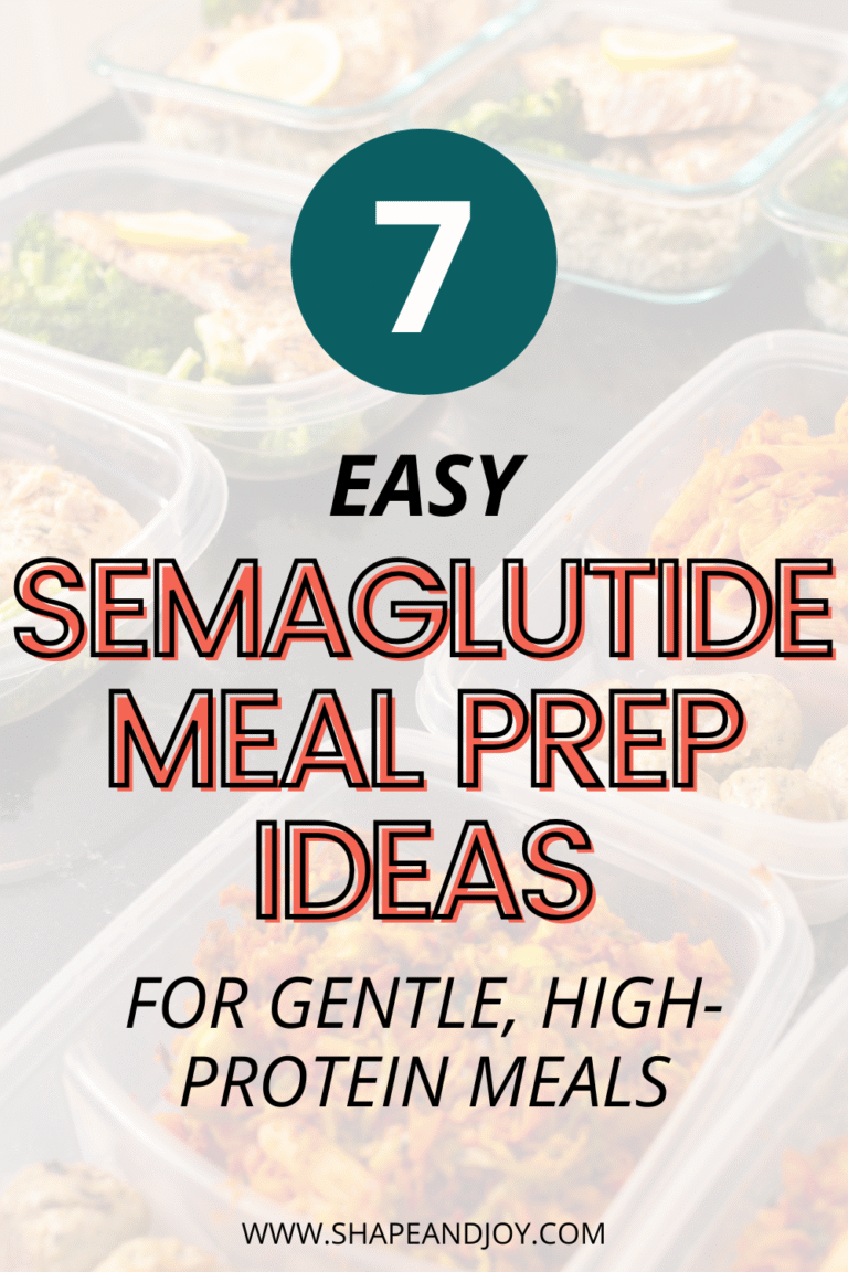 7 Easy GLP-1 Meal Prep Ideas for Low Appetite Days (Protein Without Pressure) - Shape & Joy